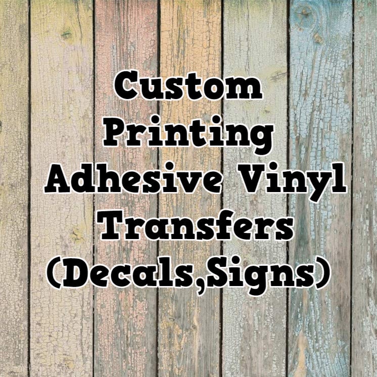 Custom Adhesive Printing | The Crafty Carousel